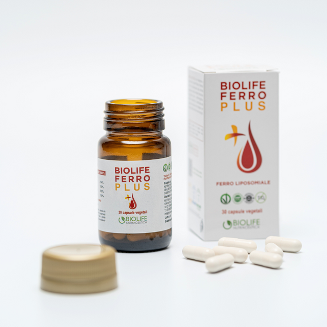 Biolife Ferro Plus | Ferro Liposomiale | 30 capsule – Nutrabio Shop